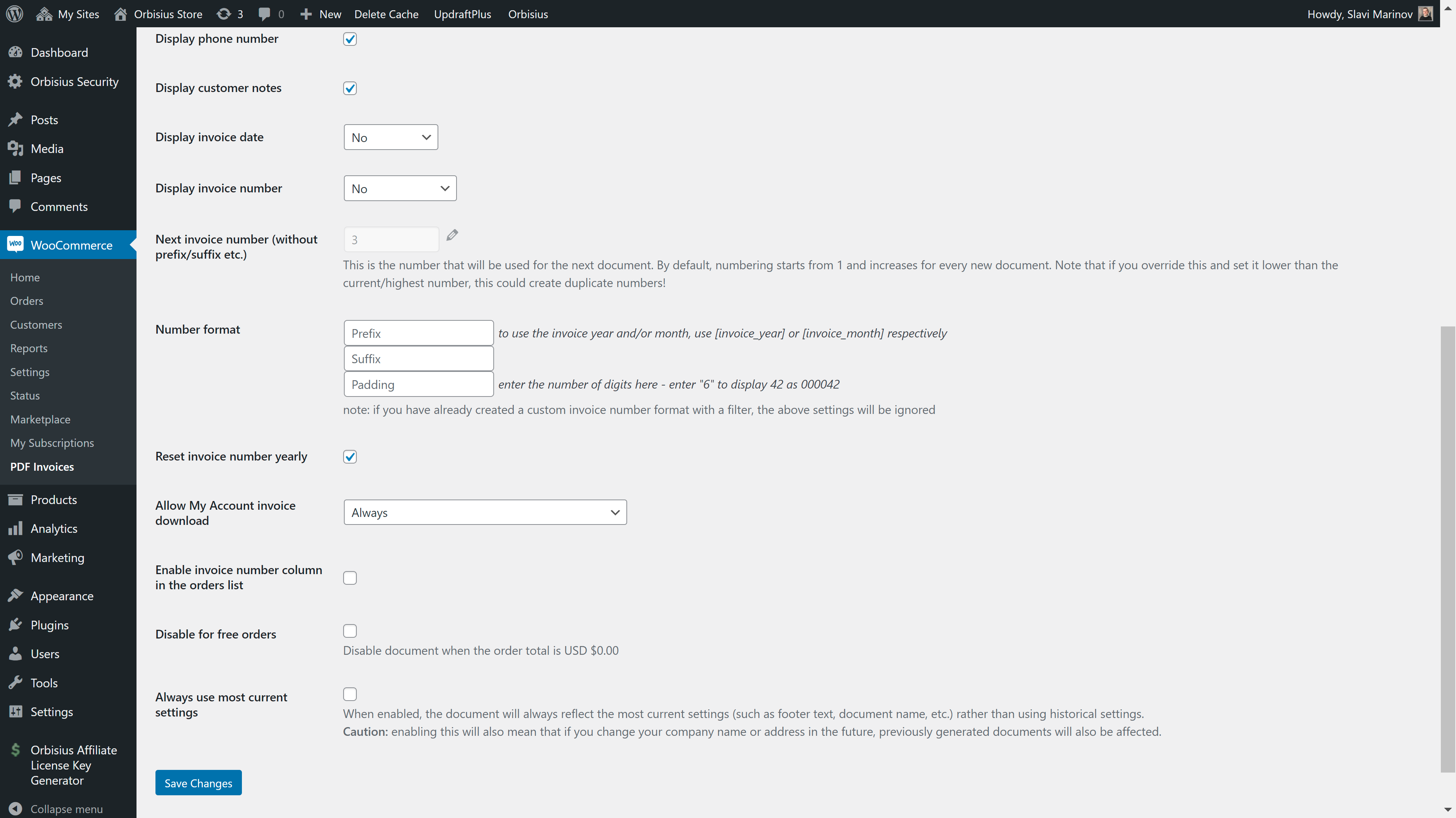 How to Set up WooCommerce PDF Invoices for Free - Orbisius