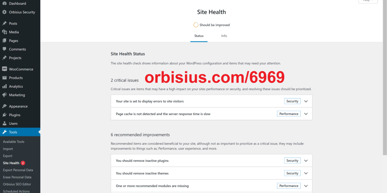 How to Remove WordPress Site Health Check - Orbisius How to Remove WordPress Site Health Check - Orbisius