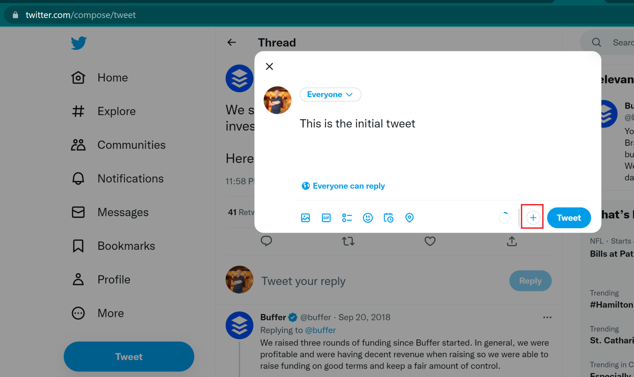 How to Create a Thread on Twitter - Orbisius